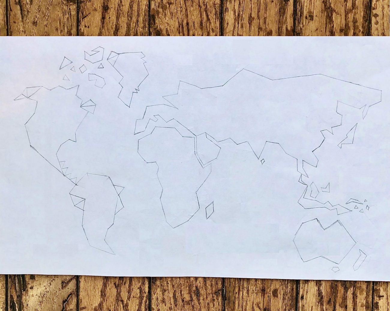 DIY World Map using Tape - DIY Design Decor by Arvinder