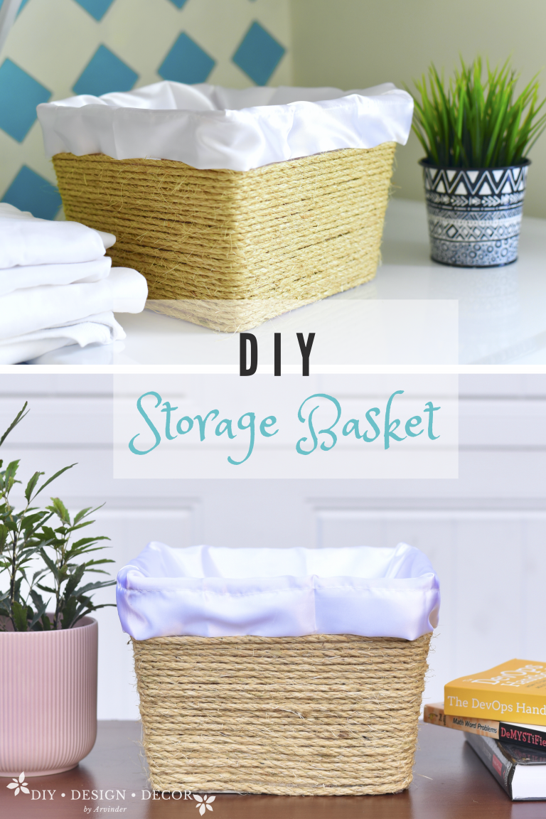 DIY Storage Basket - DIY Design Decor by Arvinder
